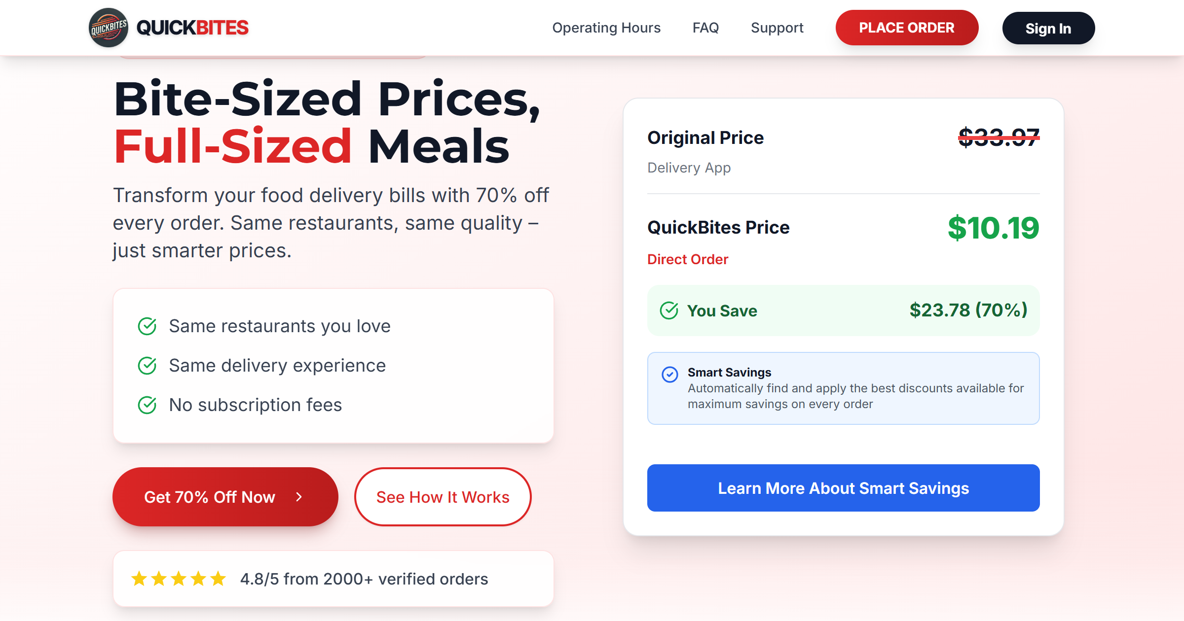 QuickBites - Save 70% on Uber Eats Delivery | Discounted Food Delivery ...